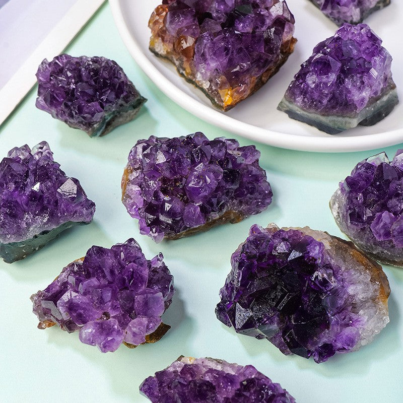 Natural Brazilian Amethyst Cluster Ornament Amethyst Crystal Cluster ...